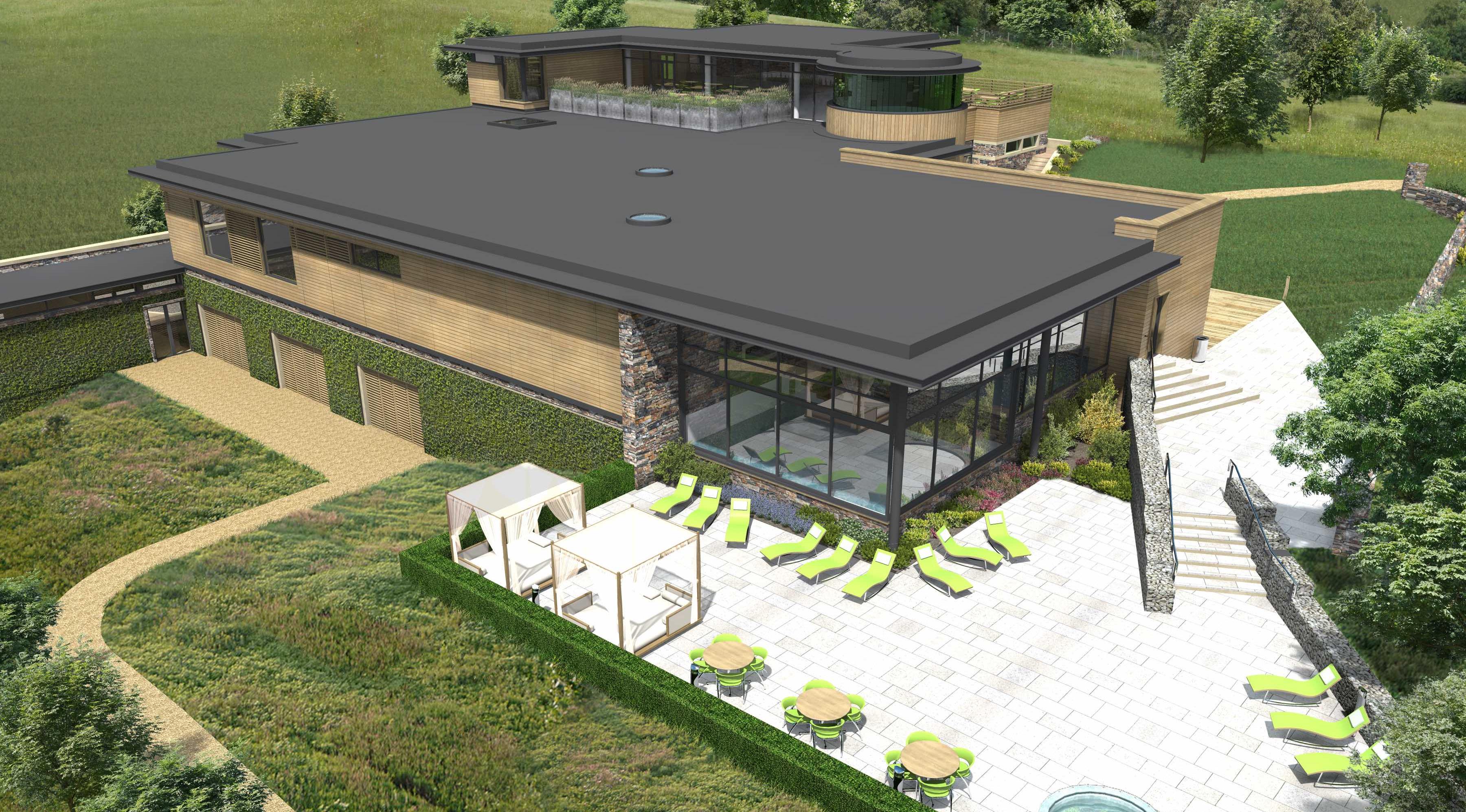 Inside the Boringdon Hall Gaia Spa development