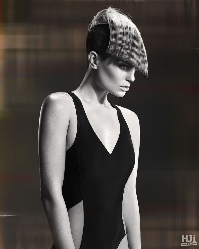 Creatively textured fringe