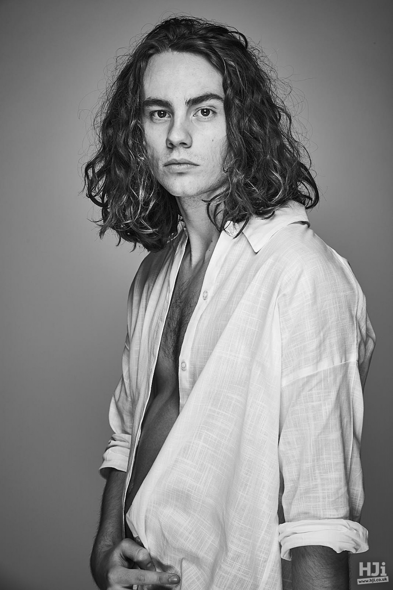 Tousled Men's Long Curls