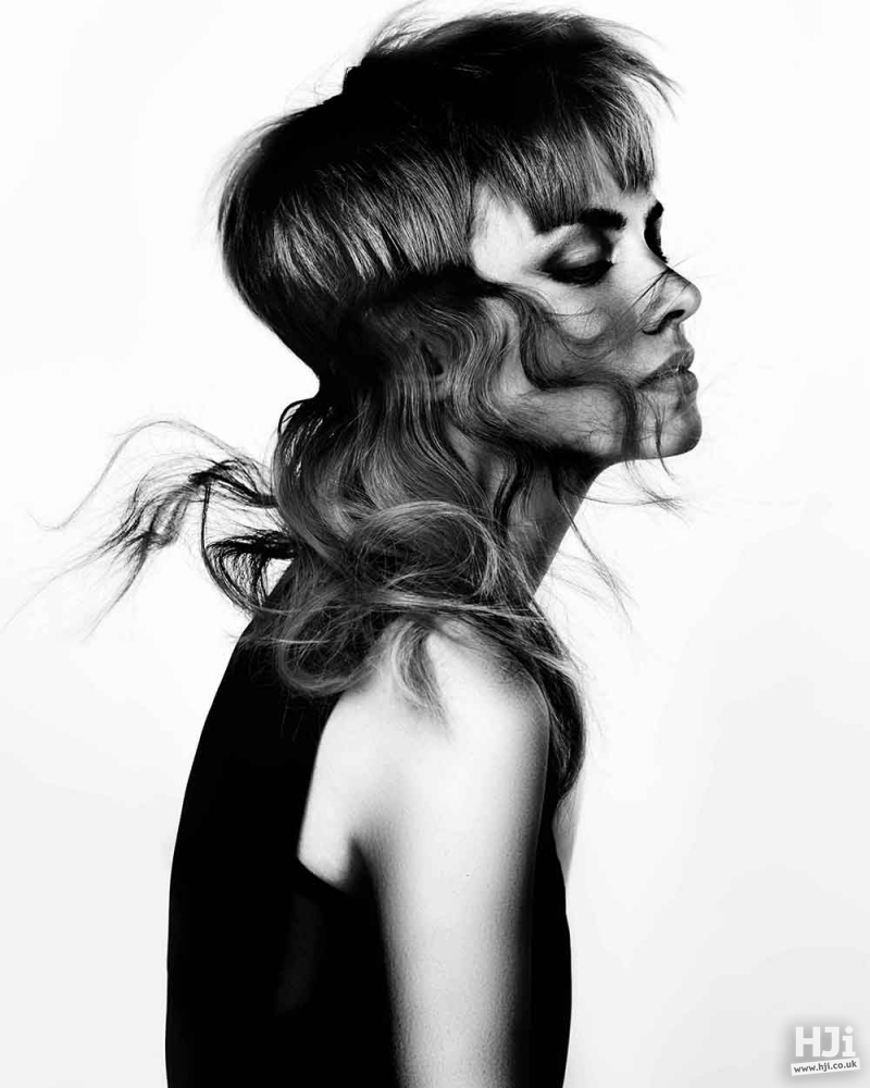 Rough cut fringe and waves