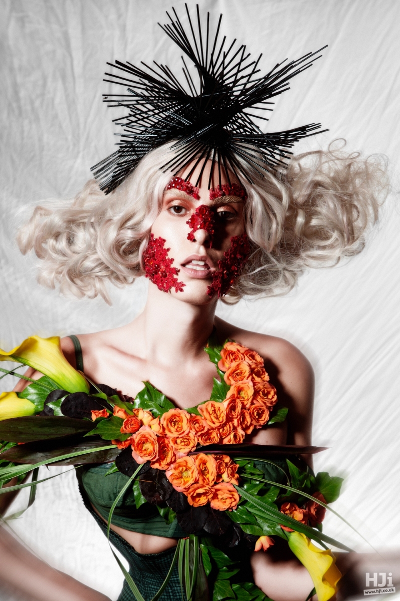 Textured, curly hair