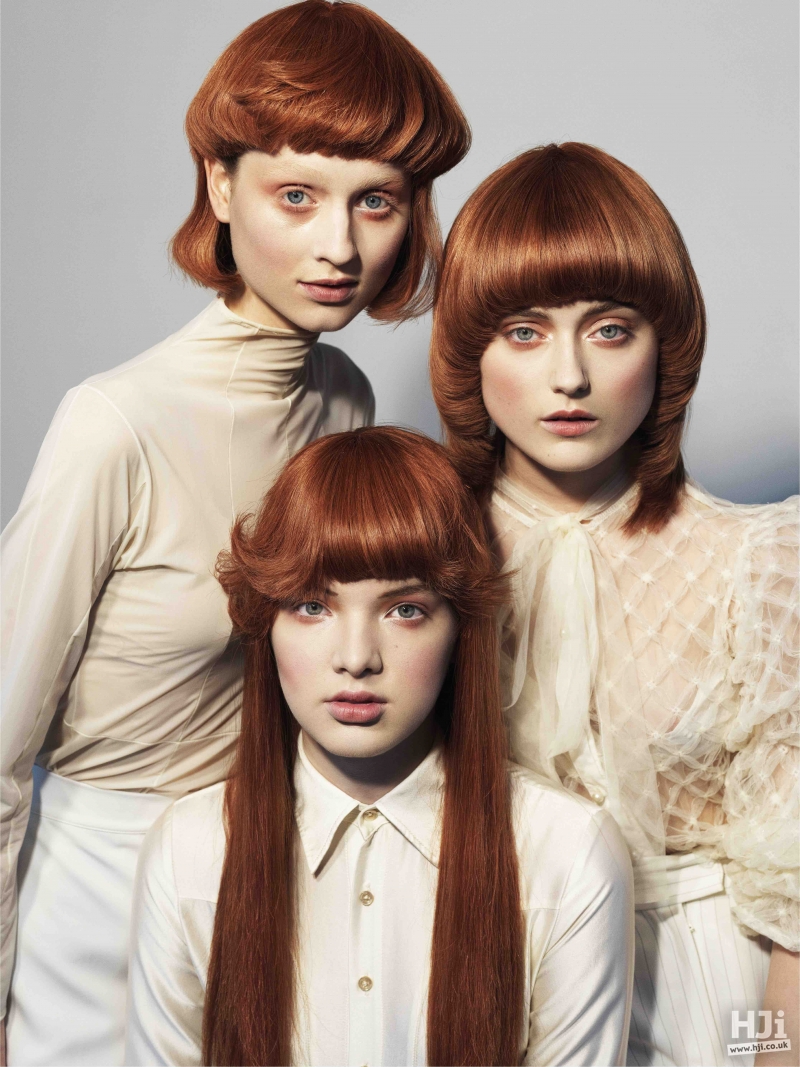 Sleek redhead styles