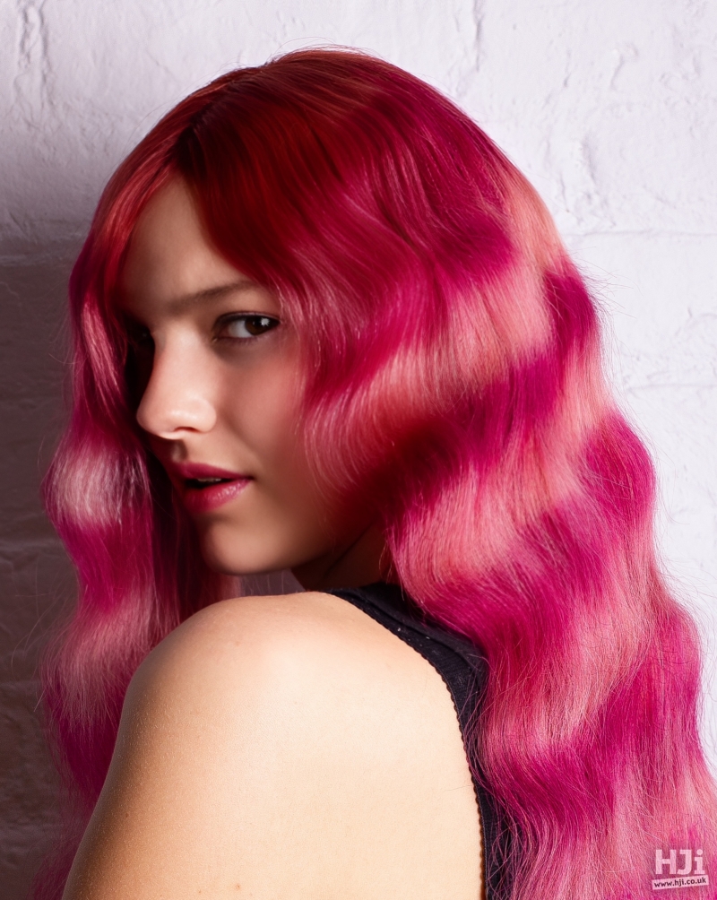 Creative pink hair