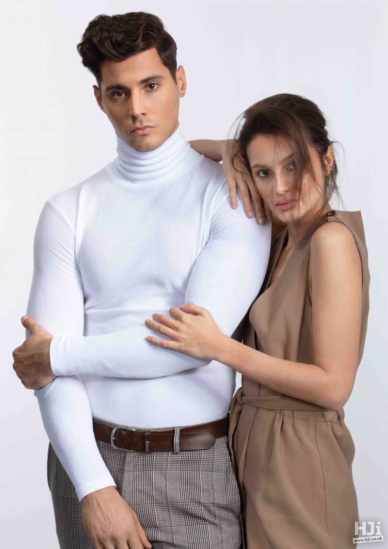 Quiff and tousled updo