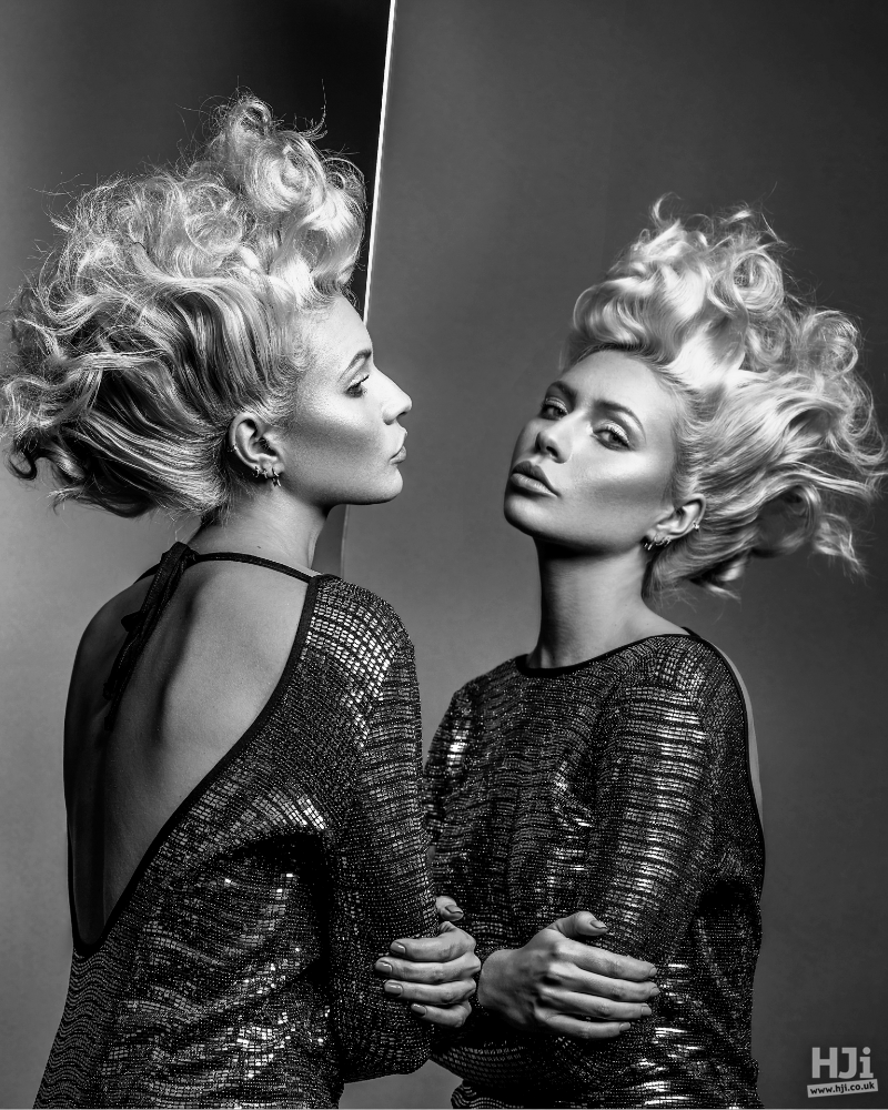 Gemini Textured Blonde updo