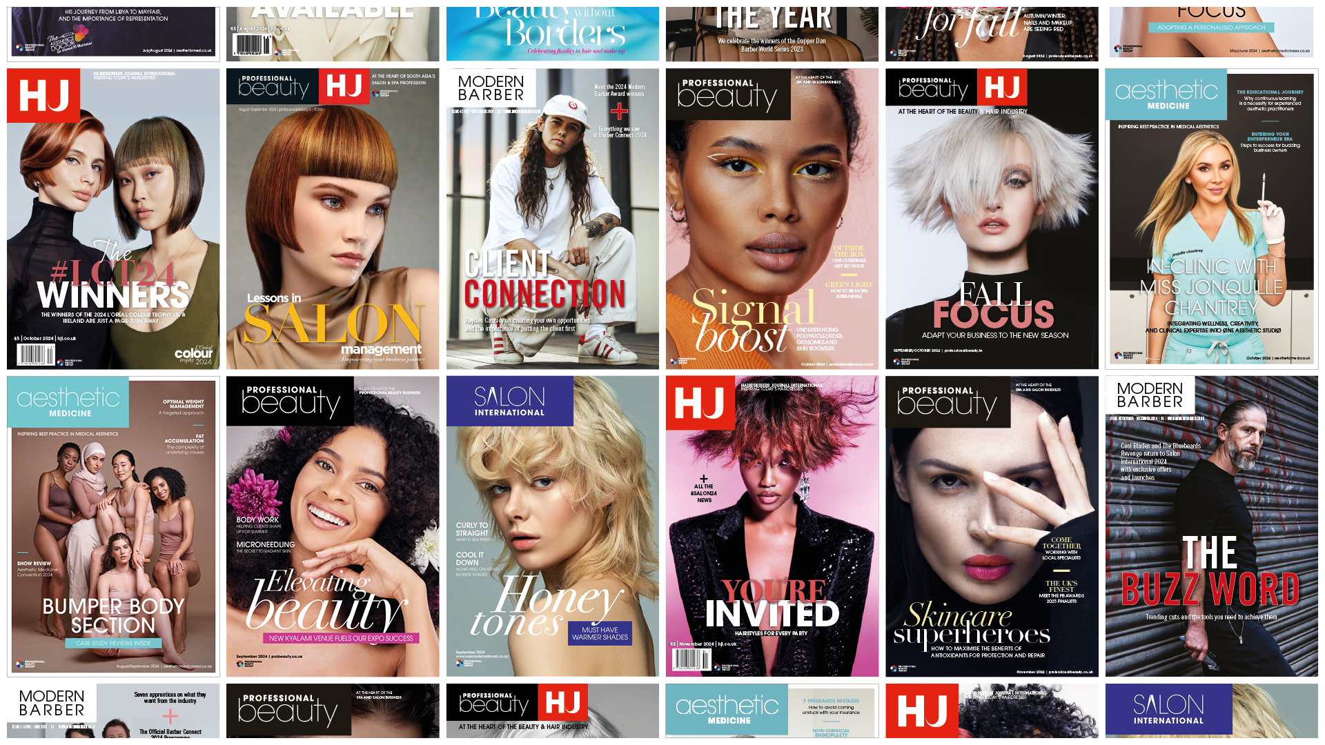 Global Magazines for the Hair, Beauty and Aesthetics Industries